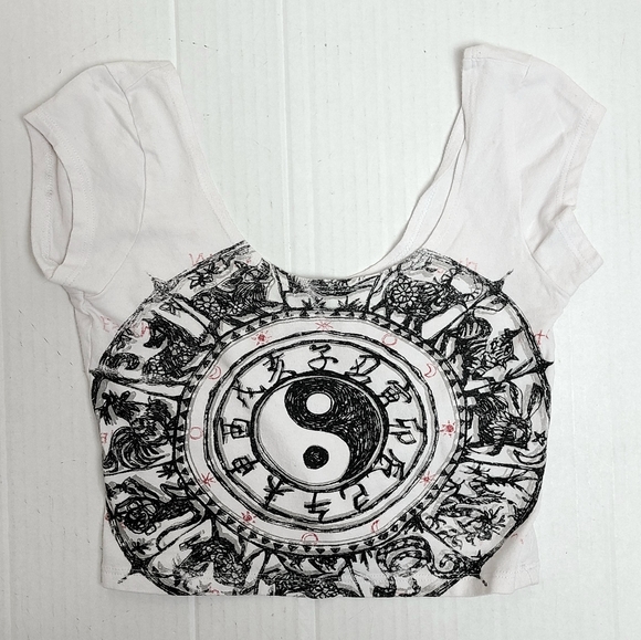 Workshop Republic Clothing | Tops | Yin Yang Crop Top | Poshmark